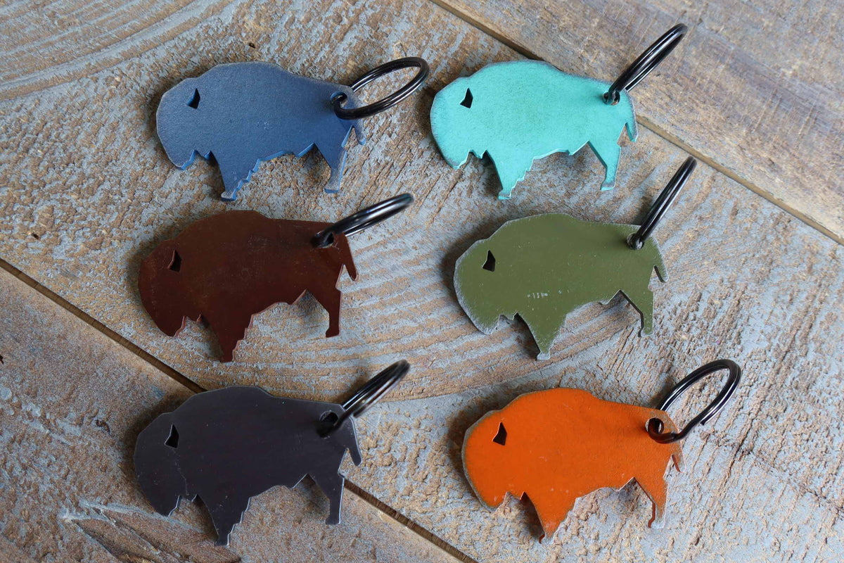 BISON SHAPED KEYCHAIN – FosterWeld