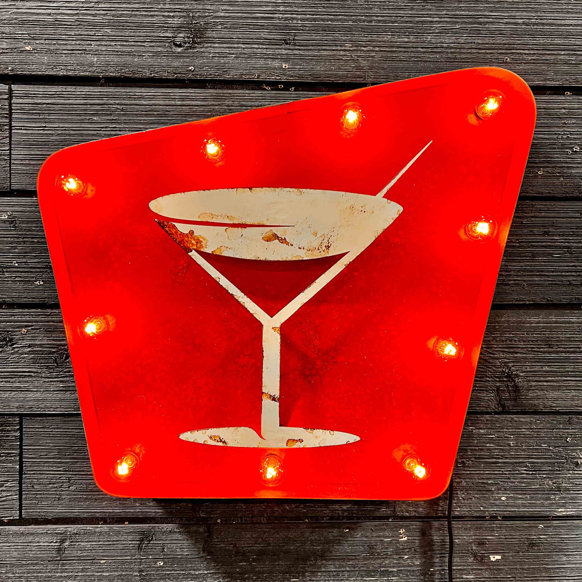 LARGE MARTINI LIGHTED SIGN – FosterWeld